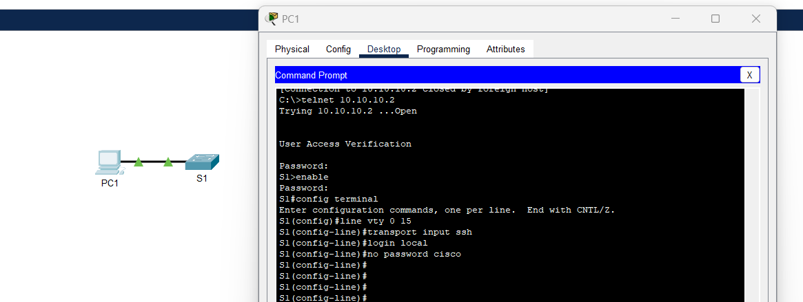 1.3.6 Packet Tracer - SSH Configuration | Secure Remote Access on a ...