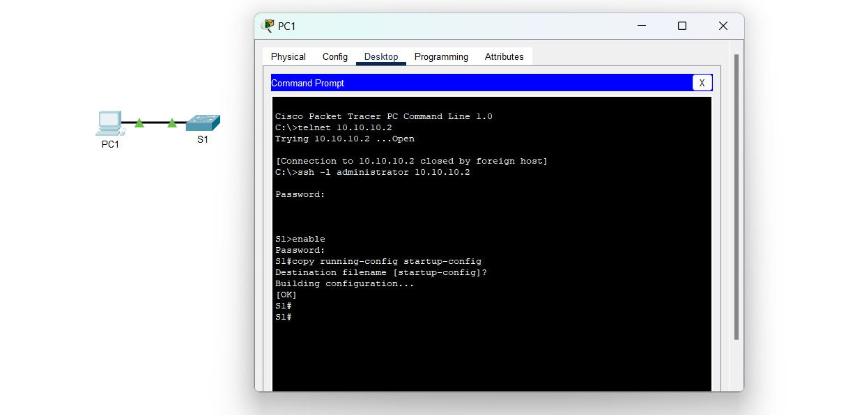 1.3.6 Packet Tracer - SSH Configuration | Secure Remote Access on a ...