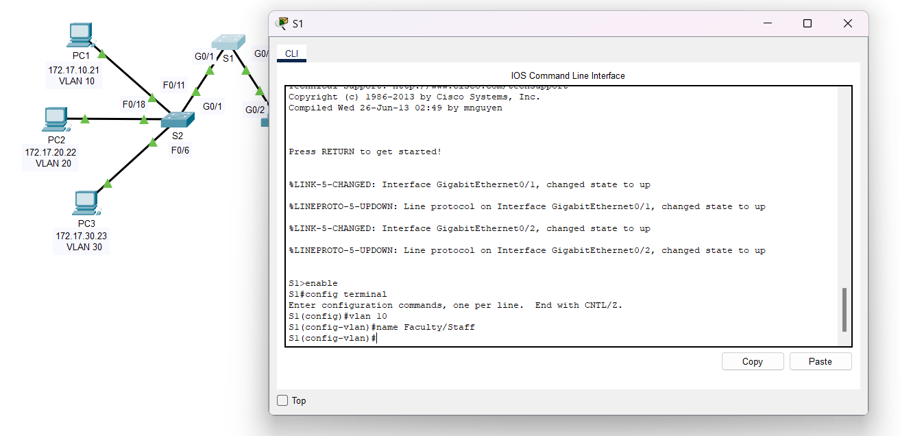 3.3.12 Packet Tracer – VLAN Configuration | VLAN Setup & Troubleshooting