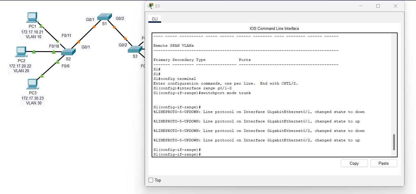 3.4.5 Packet Tracer - Configure Trunks | Cisco VLAN Trunking Guide