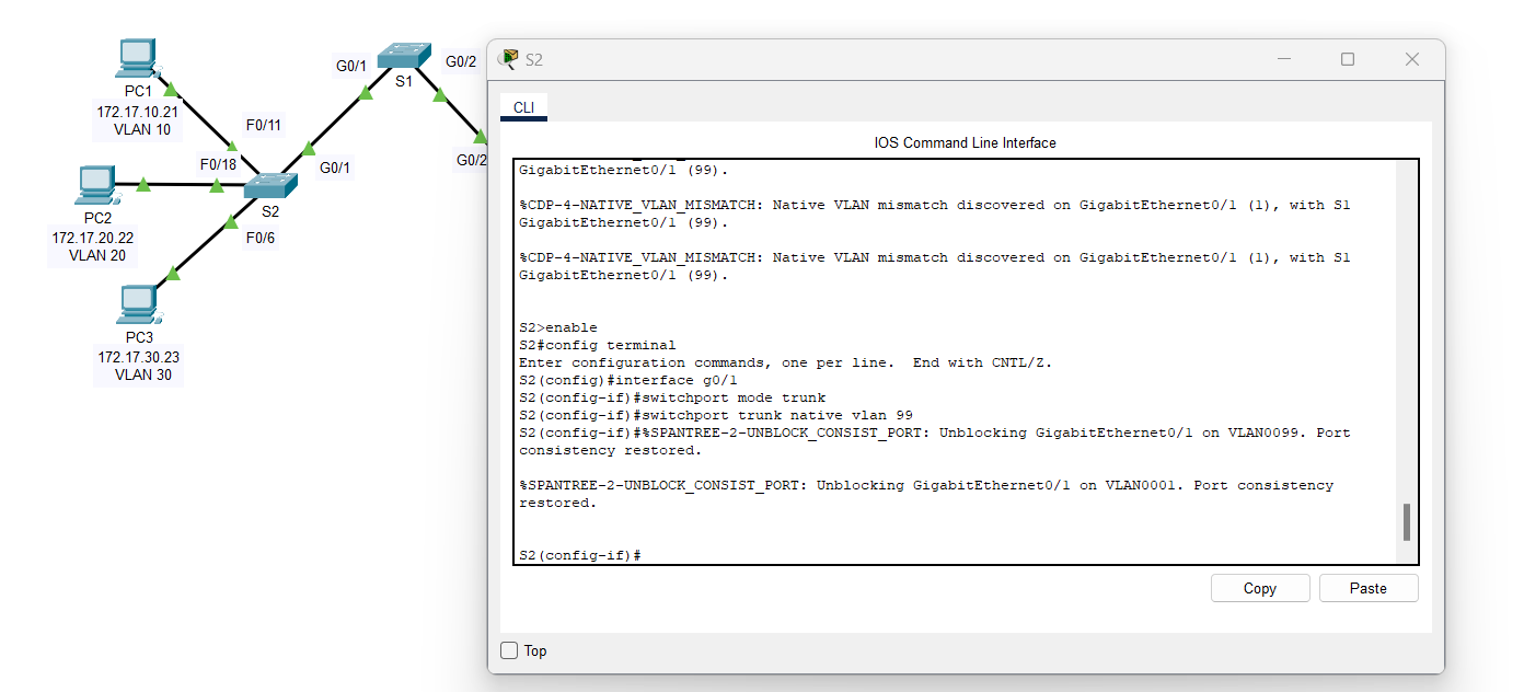 3.4.5 Packet Tracer - Configure Trunks | Cisco VLAN Trunking Guide
